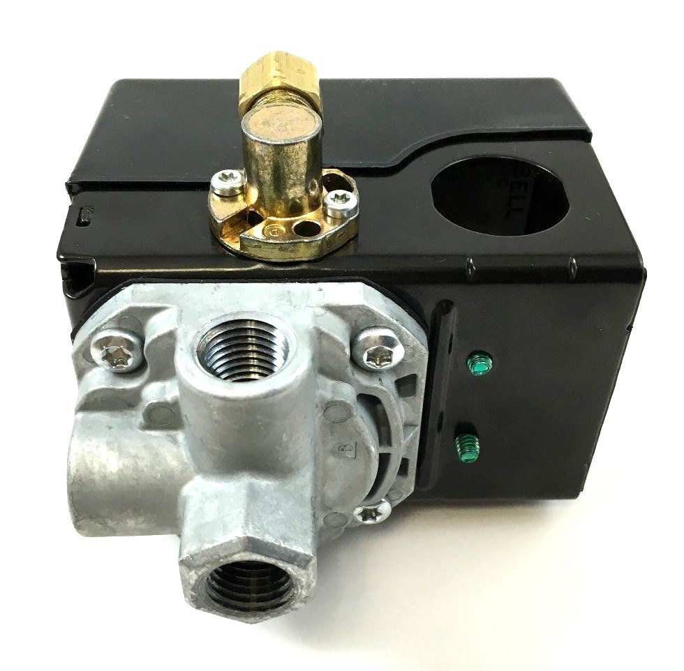 Hubbell Pressure Switch W/ Unloader Valve & on off Lever 95/125 PSI 4 ...