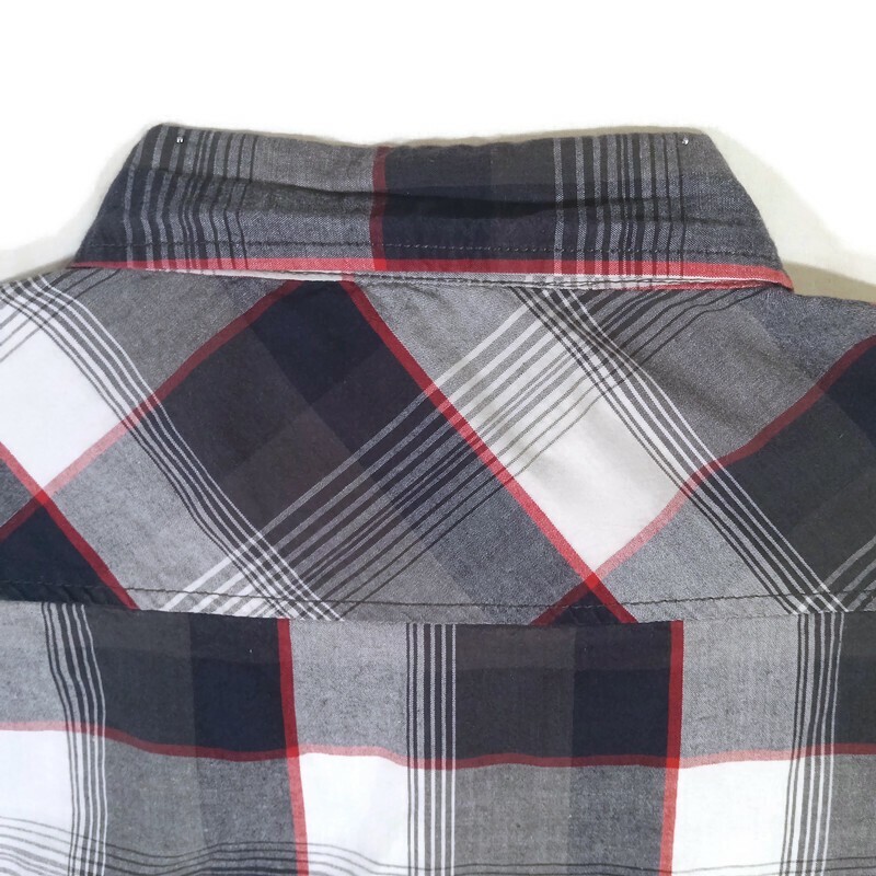 Company 81 Shirt Mens Size Large LS Black Plaid Cotton Flap Pockets ...