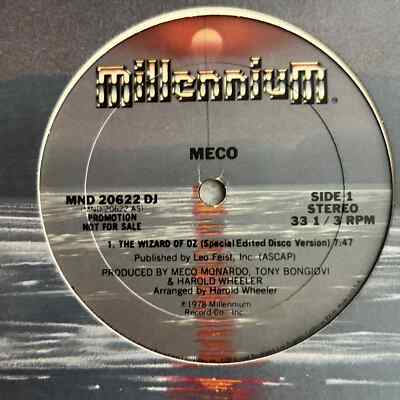 Meco – Wizard Of Oz (Special Disco Version) 12" S/side Disco Funk | eBay