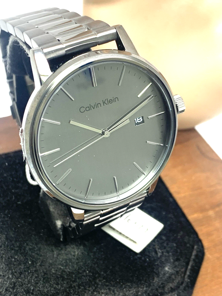 Calvin Klein Men's Watch 25200054 Quartz Gray Dial Gunmetal Stainless ...