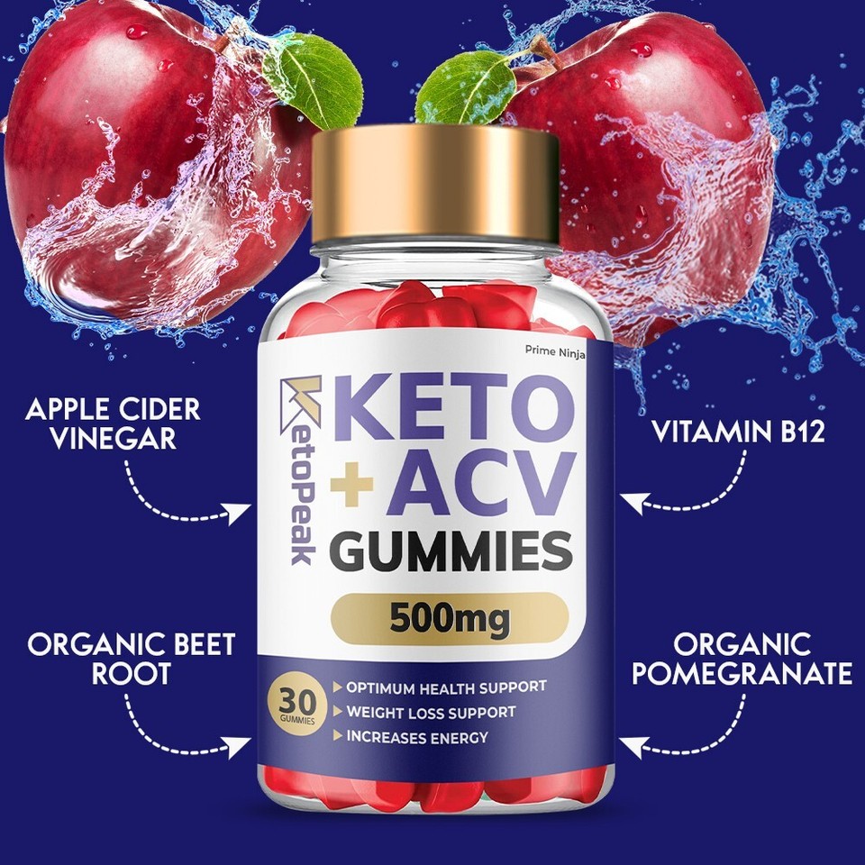 KetoPeak Keto ACV Gummies, Keto Peak Max Strength ACV Gummies (5 Pack ...