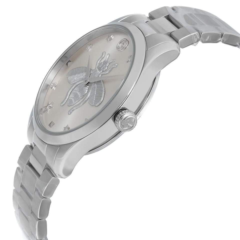 Gucci G-Timeless Silver Dial Quartz Ladies Watch YA1264126 | eBay