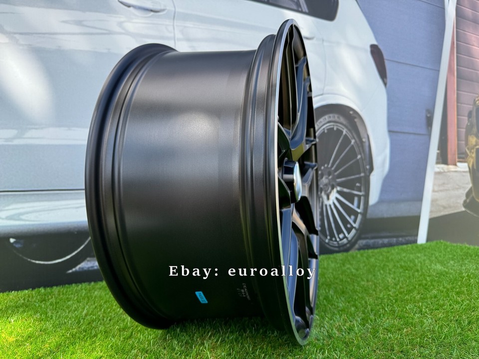 4X 21" 5 X112 Mercedes Benz AMG Style Black Wheels: Fits For: E S Class ...