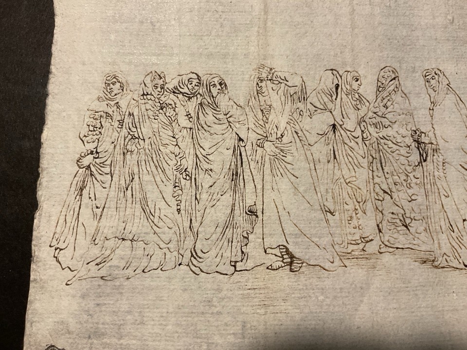 Old Master Drawing 16thC Italian Studio Francesco Granacci | eBay