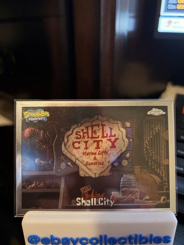 2025 Topps Chrome SpongeBob 25th Anniversary Shell City Card #115 Base ...