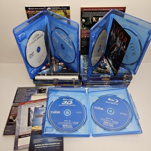 Marvel Cinematic Universe MCU Blu-Ray Lot of 15 Some w/ DVD, Insert ...
