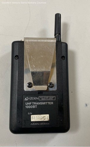 Lectrosonics CR 187 Receiver with H185 Transmitter VHF + Azden 1000BT ...