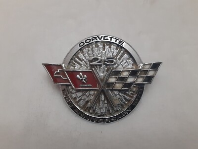 1 ) VINTAGE CORVETTE 25th Anniversary 1953-1978 EMBLEM | eBay