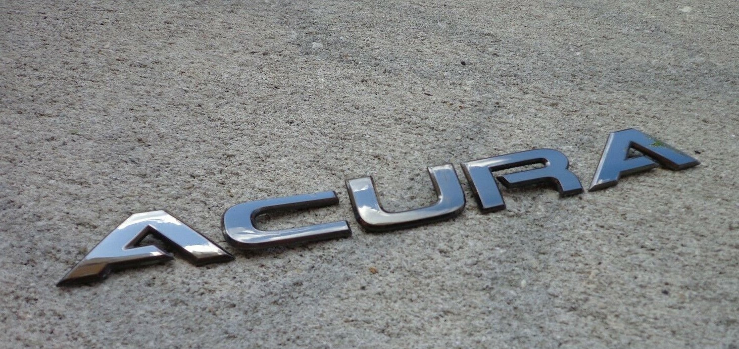 Acura trunk emblem letters badge decal MDX RSX Gunmetal OEM Genuine ...