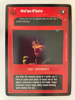 Star Wars CCG - Brief Loss of Control - Cloud City | eBay