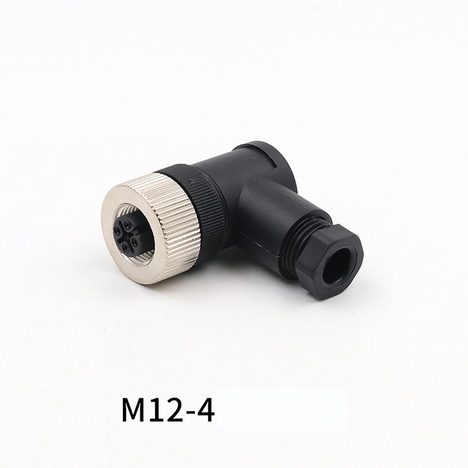 PG7 M12 Sensor Connector 4/5/8/12 Pin Male/Female Straight/Right Angle ...