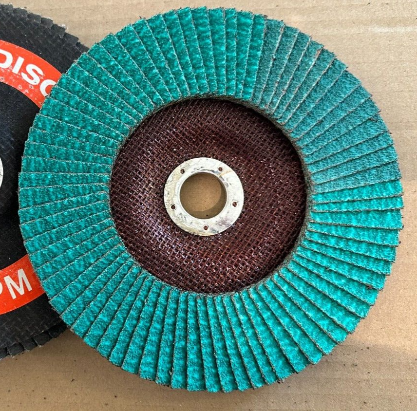 7 inch FLAP DISCS 7" x 7/8" 60 Grit Grinding Wheels Fiberglass/Zircon ...