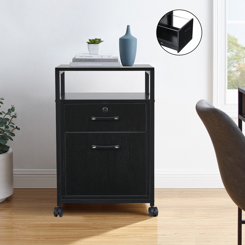 Office Home Filing Cabinet Drawer Storage Bed End Side Table Living ...