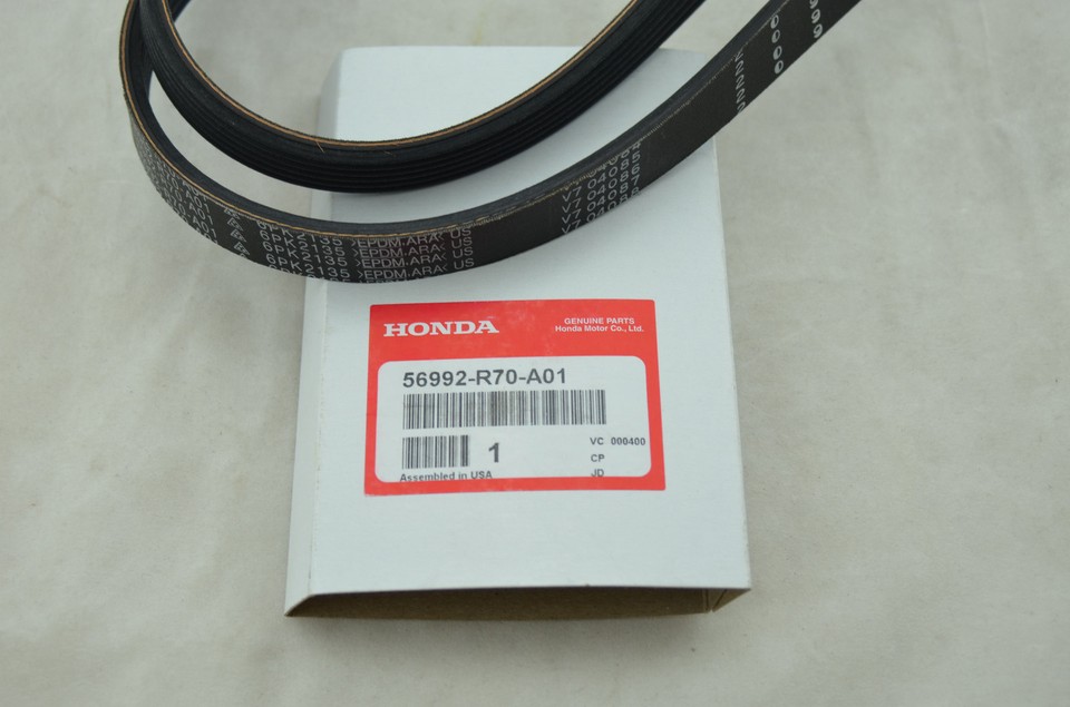 NEW Genuine OEM Honda power steering Belt 56992-R70-A01 V6 Accord ...