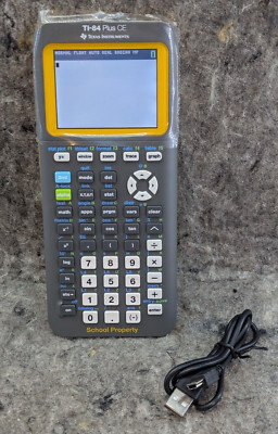 Texas Instruments TI-84 PLUS CE Graphing Calculator - Grey & Yellow ...