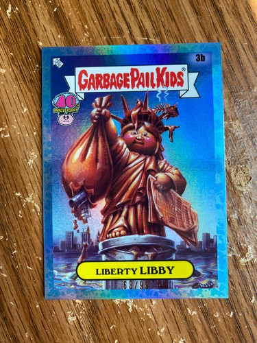 2025 Worst of Garbage Pail Kids 40th LIBERTY LIBBY 3b Drool Blue 63/99 | eBay