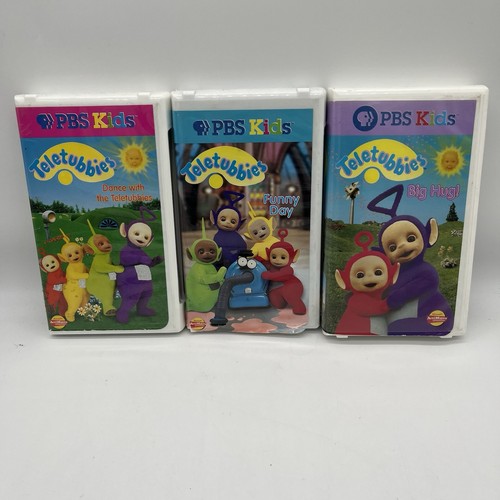 Teletubbies Vintage VHS Tapes Lot Of 3 Big Hug , Funny Day , Dance With ...