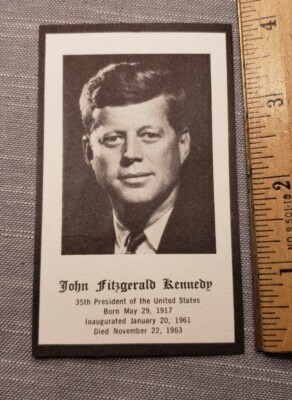 Vintage Antique Catholic John Kennedy JFK Prayer Card H96 | eBay