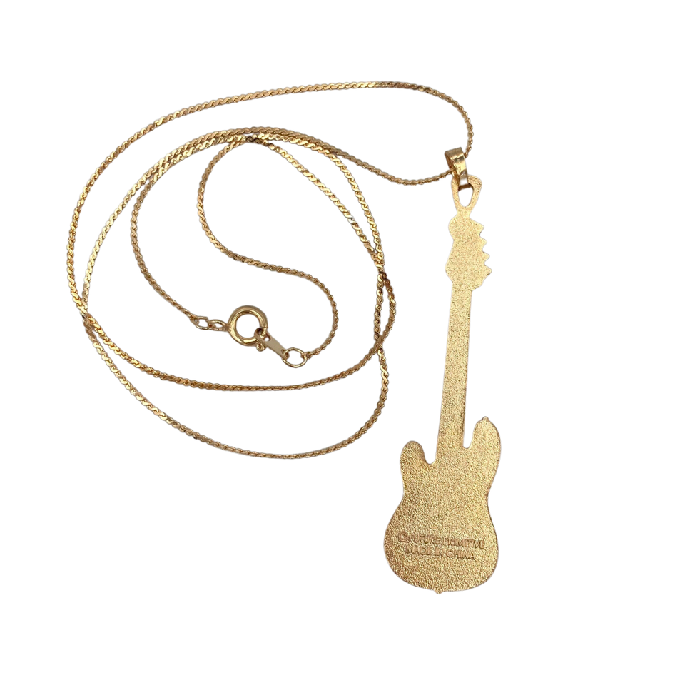 Fender Bass Necklace, Black with White Pickguard, Harmony Jewelry | eBay