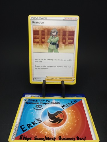 Brandon 151/195 Silver Tempest Regular Uncommon Pokemon Card | eBay