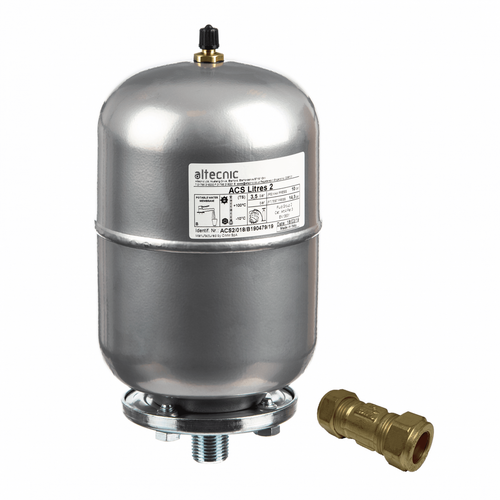 Altecnic Reflex 2 Litre Potable Expansion Vessel & 15mm Non Return ...