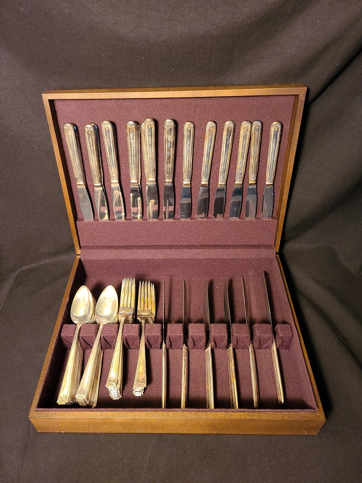 Vintage 45pc Set Viceroy Plate USA Silverplate Lot National Silver Co ...