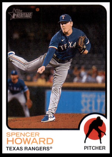 2022 Topps Heritage #649 Spencer Howard Texas Rangers Baseball | eBay