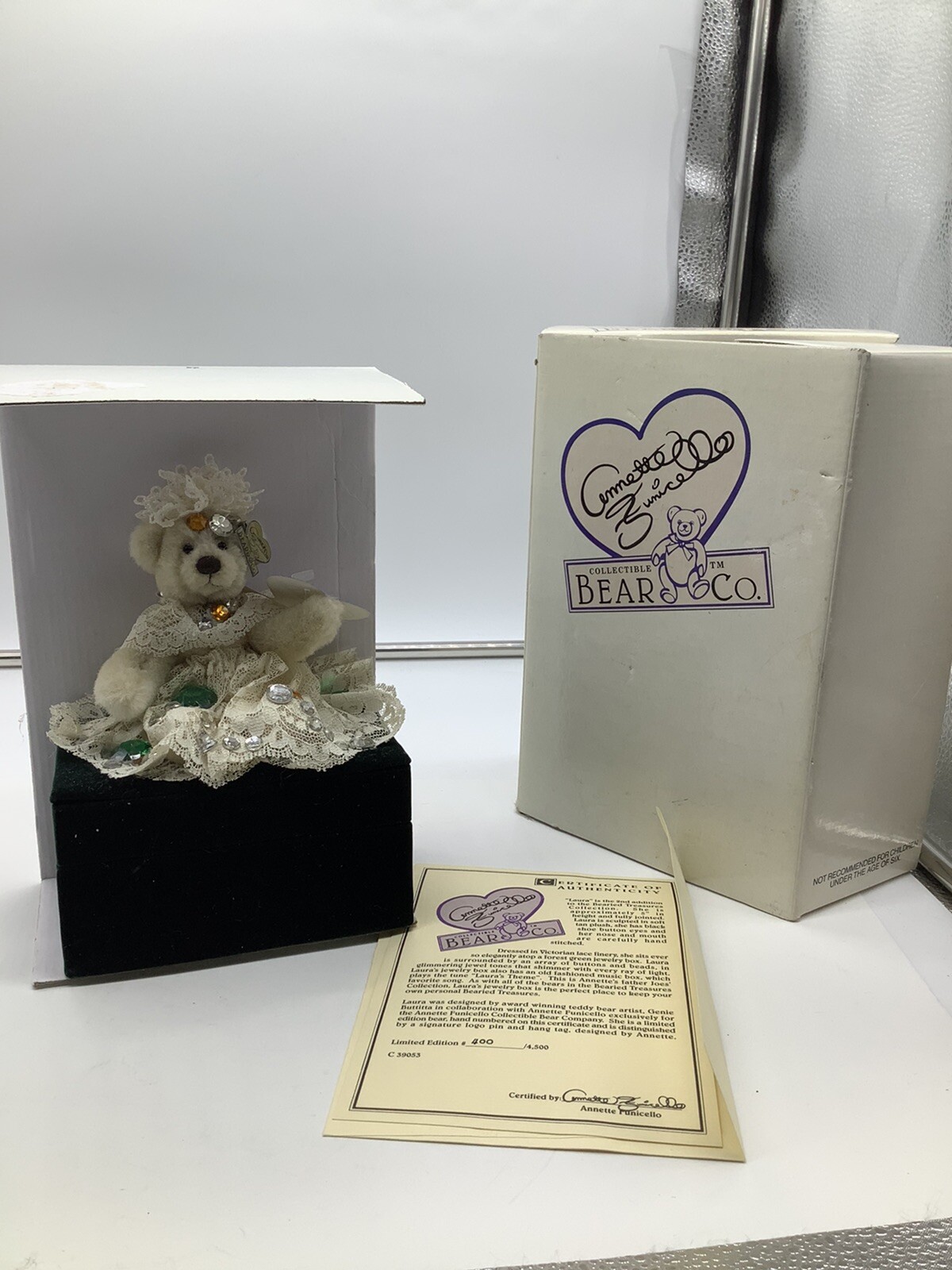 Annette Funicello Laura Bear Laura’s Theme Music Box Jewelry Box | eBay