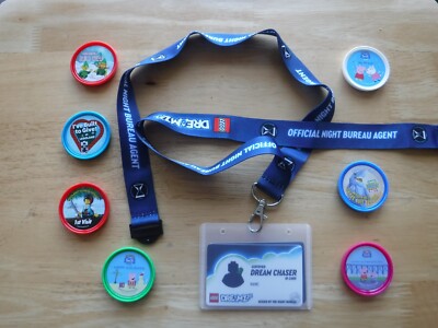 Legoland Lego pop badge badge Lanyard Official Night Bureau Agent 7 pop ...