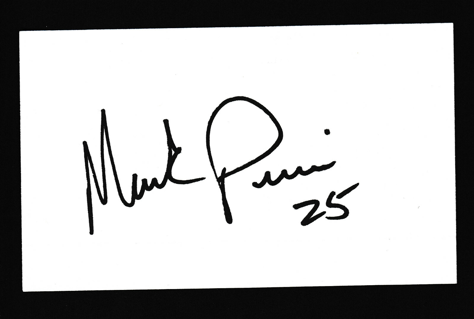 Mark Price Autographed unlined Index Card Great for Frame CAS Authentic ...