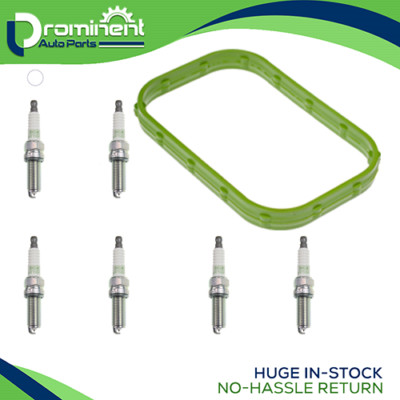 6 NGK Platinum Spark Plug & manifold gaskets for 12-18 Jeep Wrangler V6 ...