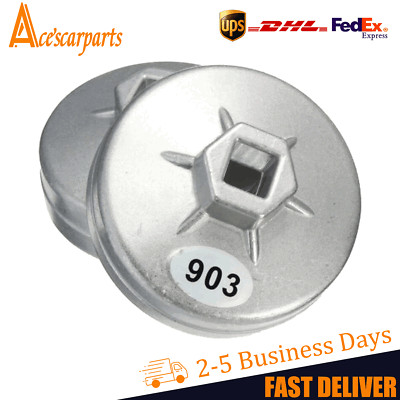 74mm 14 Flute Aluminum Oil Filter Wrench Socket Socket Remover Tool ...