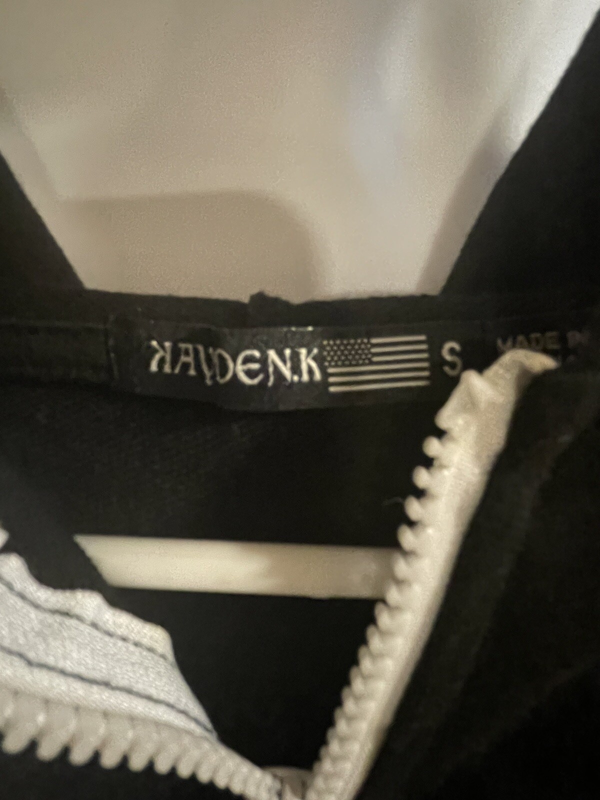 Kayden K LOVE full zip hoodie vest womens S - Gem