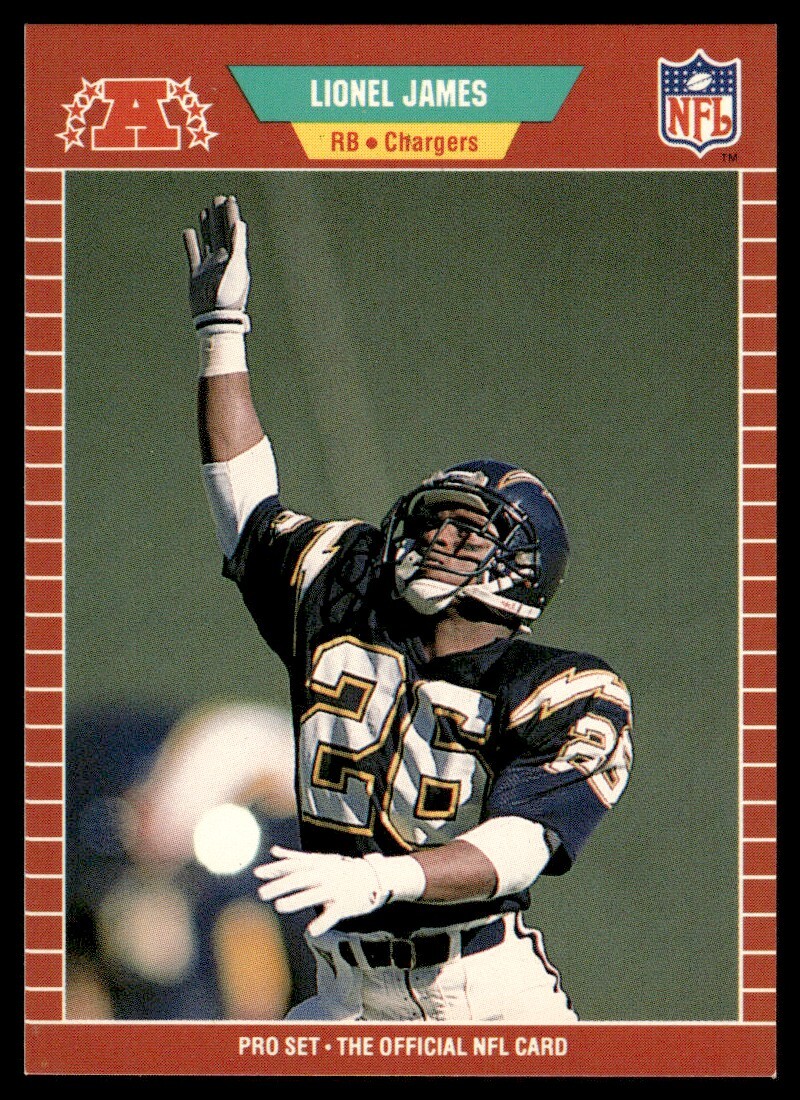 1989 Pro Set Lionel James San Diego Chargers #361 | eBay