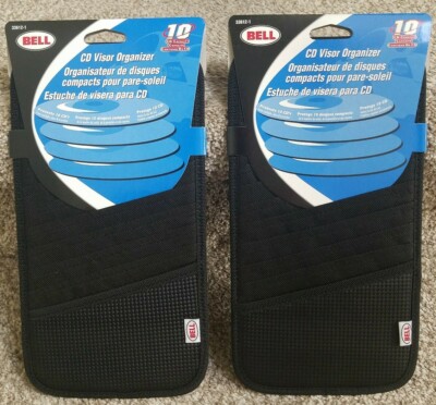 BELL CD/DVD CAR DOCUMENT VISOR ORGANIZER STORAGE 10 SLOTS NEW LOT OF 2 ...