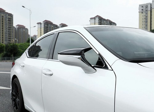 Gloss Black For Lexus RC ES LS LC UX 2019+ Side Rear View Mirror Cover ...
