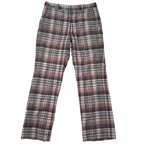 VINTAGE Corbin Southwick Mens 32x30 Madras Plaid Dress Pants Trousers ...