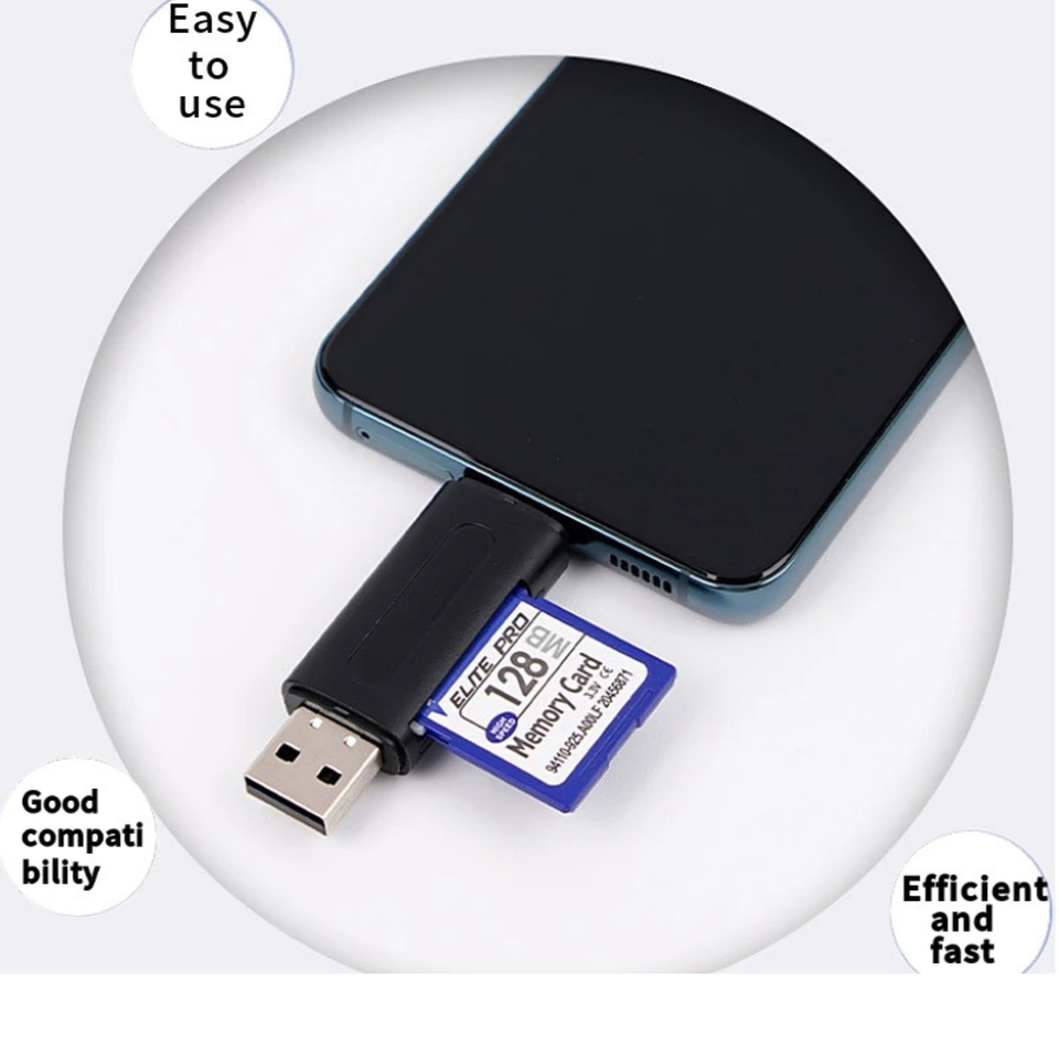 Card Reader USB 3.0 Type C Micro SD TF OTG Smart Memory Adapter Laptop ...