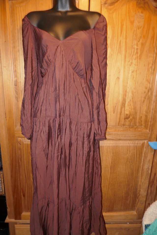 Boho Hippy 70s style Maxi Dress Goth Wiccan Laura Ashley size 16 ...