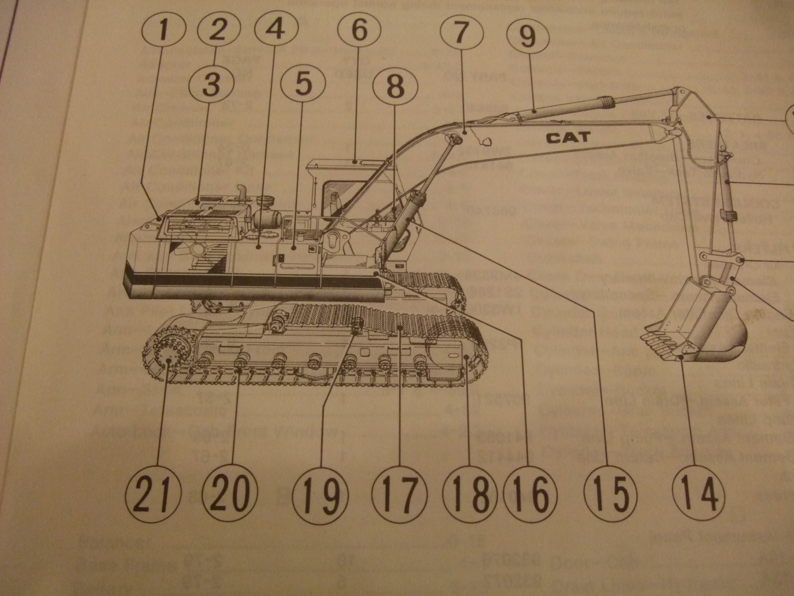 CAT CATERPILLAR E240 EL240 EXCAVATOR PARTS BOOK MANUAL S/N 1FG 4JF ...