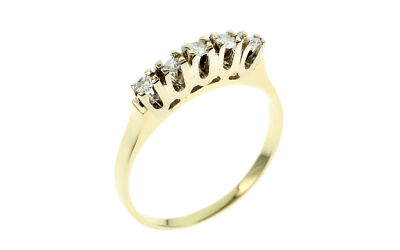 Anillo 585 Oro Blanco Oro Amarillo Con Diamantes Valor - 81847745 | eBay