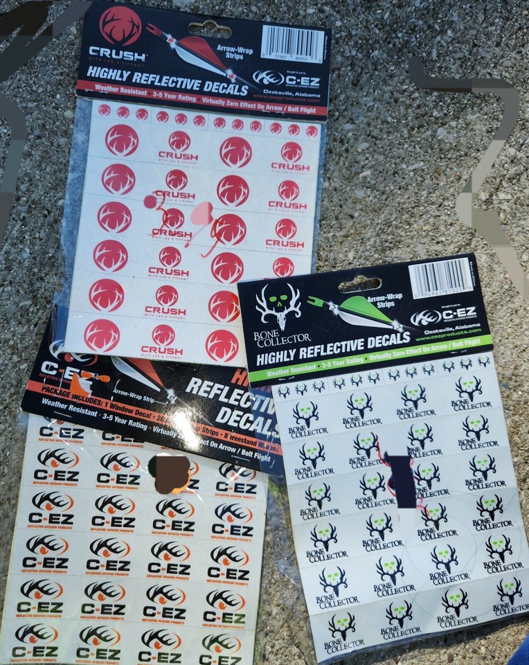 C-EZ 3pk Highly Reflective Decals 20 Arrow Wrap Strips 8 Treestand ...
