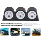 52mm Auto Gauge Set 3in1 Gauge Digital Dash Voltmeter Temperature Oil ...