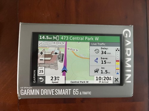 Garmin DriveSmart 65 6.95" GPS System with Real-Time Traffic - 010 ...