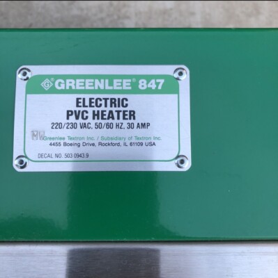 Greenlee 847 PVC heater box | eBay