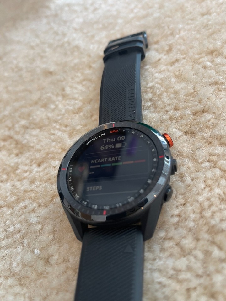 GARMIN APPROACH S62 PREMIUM SMART FITNESS GPS GOLF RANGE FINDER WATCH ...