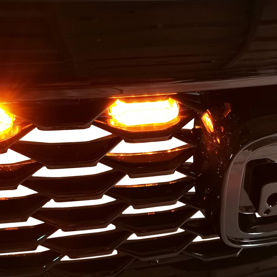 2012-2015 Honda Pilot Front Upper Honeycomb Gloss Black Grill Fit w ...