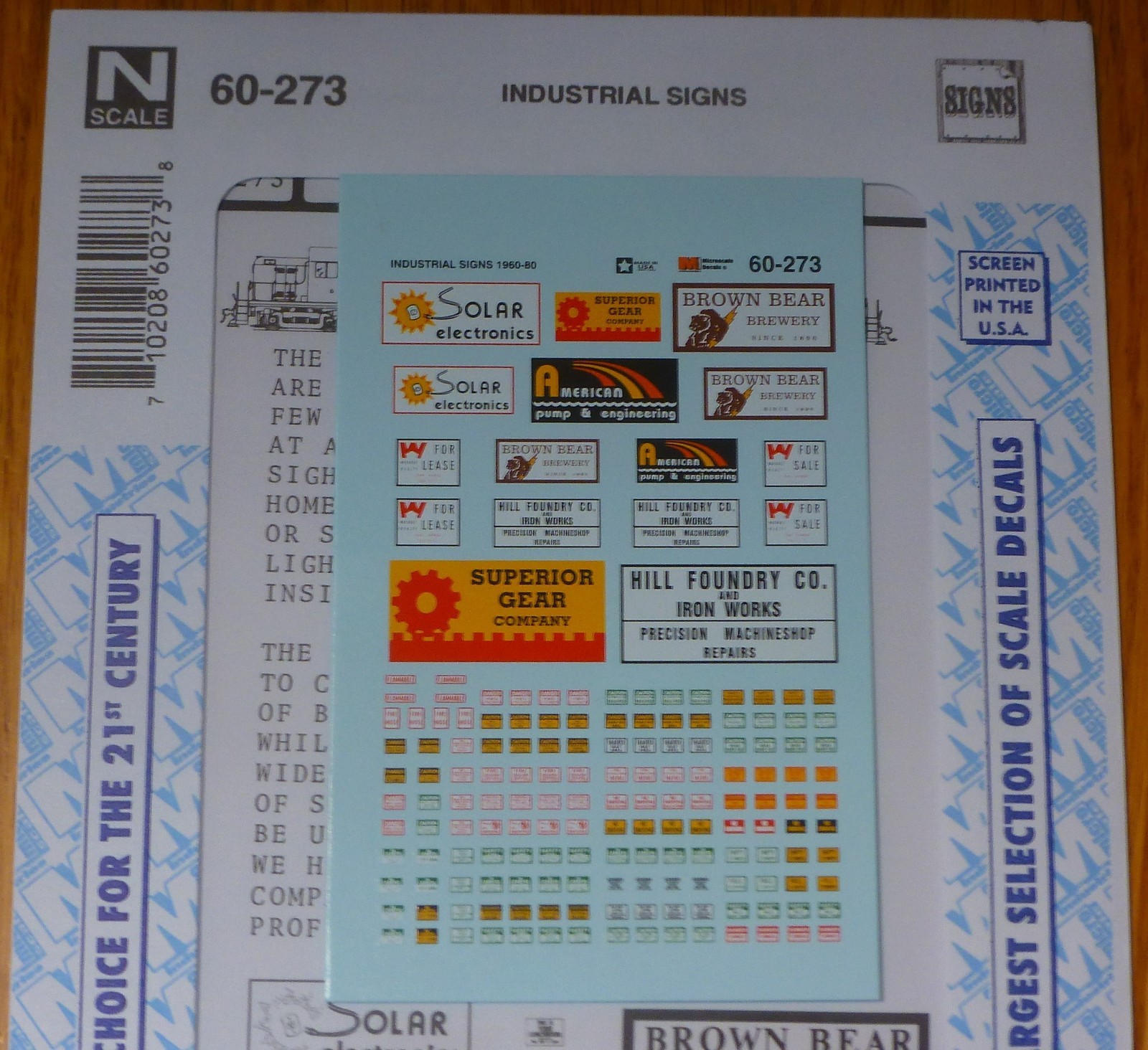 Microscale Decal N #60-273 Industrial Signs (Decal Sheet) N Scale | eBay