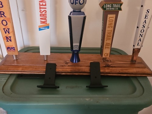 Handmade 5 Tap Beer Tap Handle Shelf With Taps And Mounting Brackets | eBay