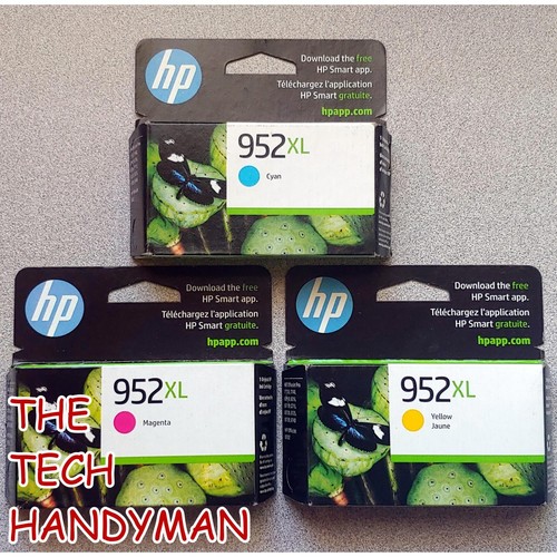 3-PACK HP GENUINE 952XL COLOR INK (RETAIL BOX) OFFICEJET PRO 8720 8725 ...